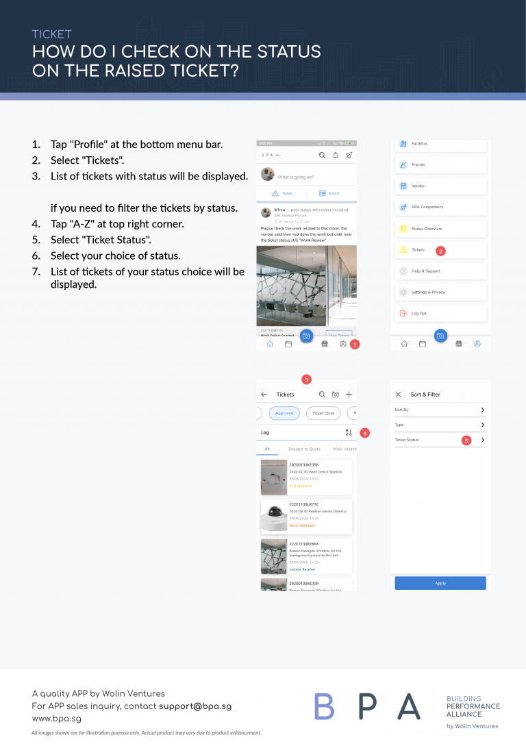 How do I check on the status on the raised ticket? – BPA-Building ...